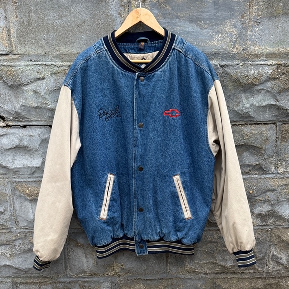 chevrolet | Jackets & Coats | Vintage Chevy Dale Earnhardt Jr Denim ...